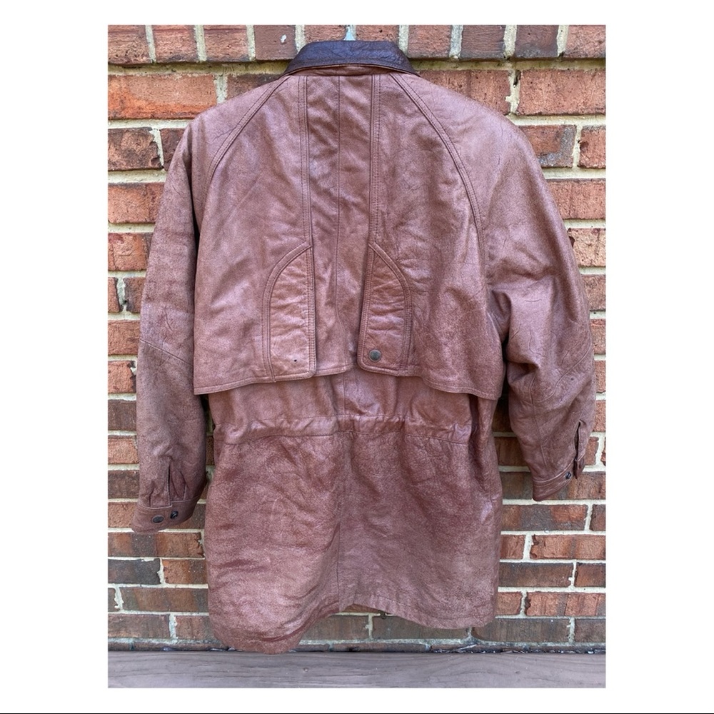Vintage 80s Adventure Bound By Wilsons Leather Jacket… - Gem
